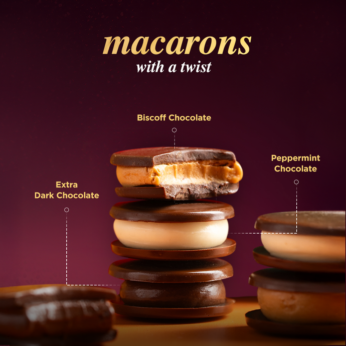 Extra Dark Chocolate Macarons (8 Pcs) – éntisi